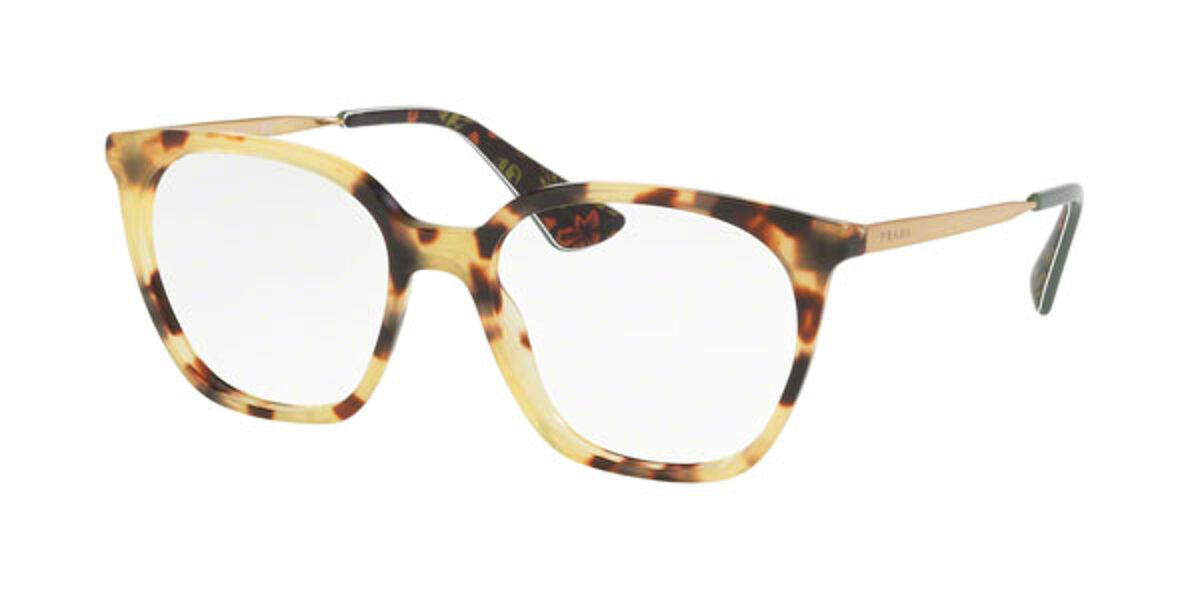 Prada PR 11TV UE01O1 Glasses Pink Tortoise | VisionDirect Australia