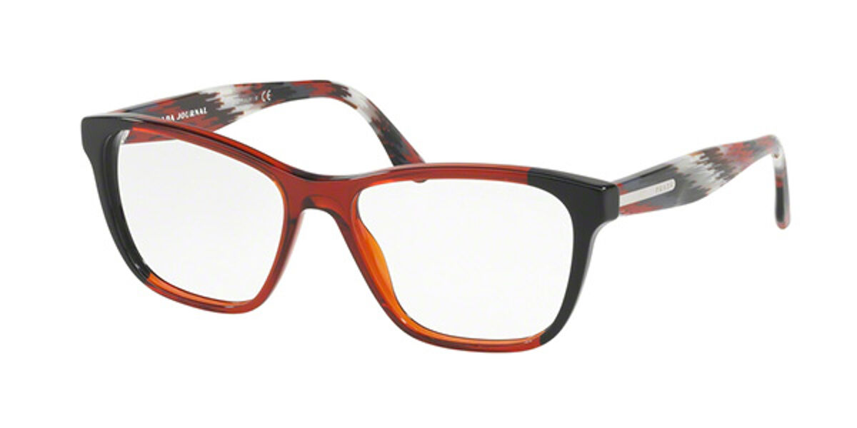 Prada PR 04TV VYO1O1 Eyeglasses in Burgundy Black | SmartBuyGlasses USA