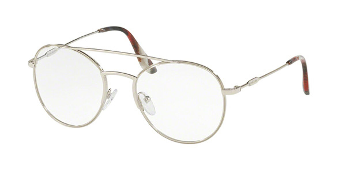 Prada PR 55UV 1BC1O1 Eyeglasses in Silver | SmartBuyGlasses USA