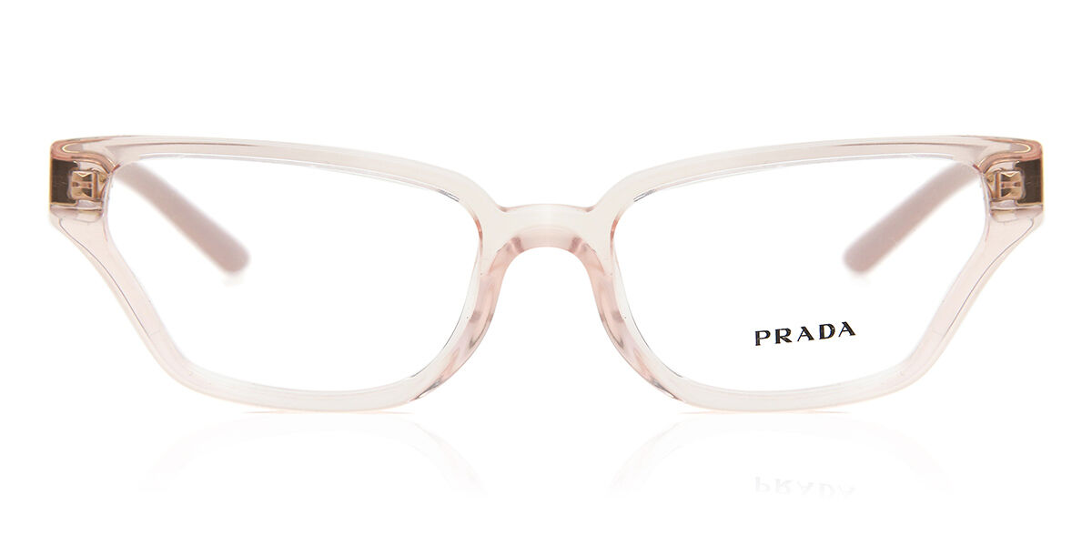 Prada PR 04XV 5381O1 Glasses Transparent Pink | VisionDirect Australia