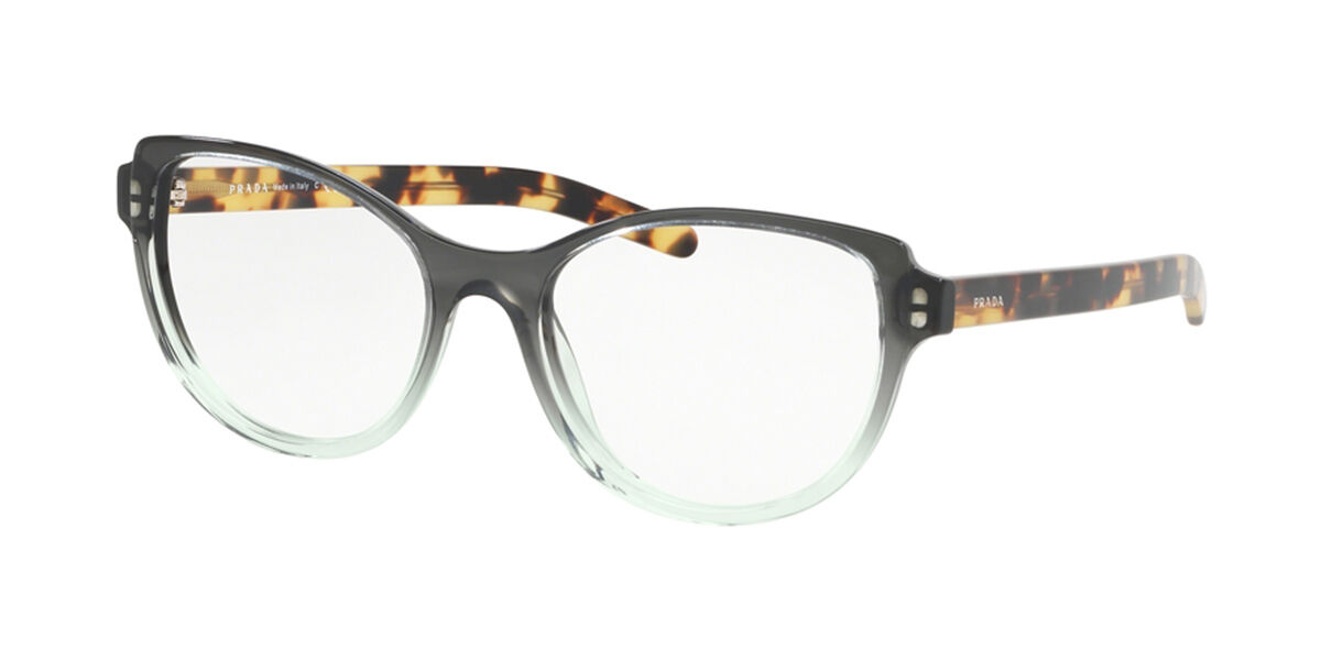Prada PR 12VV 4761O1 Glasses Gradient Grey Green | VisionDirect Australia