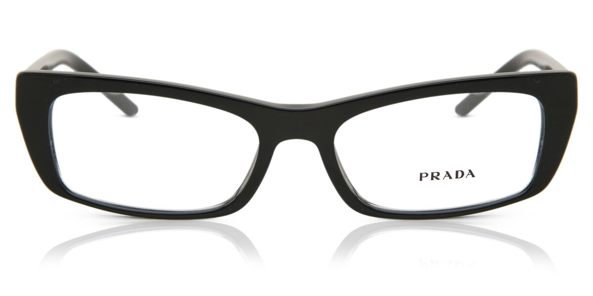 Prada PR 10XV 1AB1O1 Eyeglasses in Black | SmartBuyGlasses USA