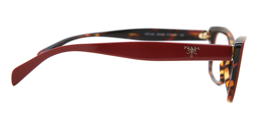 Prada PR 15XV 07C1O1 Cat Eye Red/Tortoise Eyeglasses | SmartBuyGlasses US