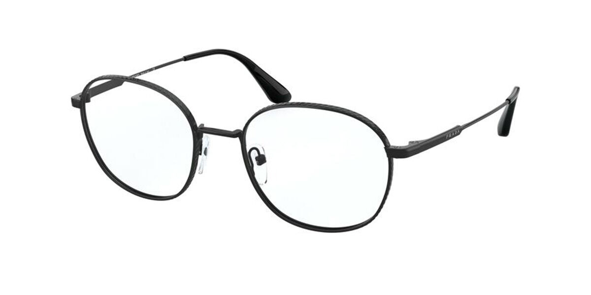Prada PR 01PVA Asian Fit 1AB1O1 Eyeglasses in Black | SmartBuyGlasses USA