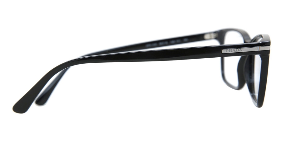 Prada PR 14WV 1AB1O1 Square Shiny Black Frame Eyeglasses ...