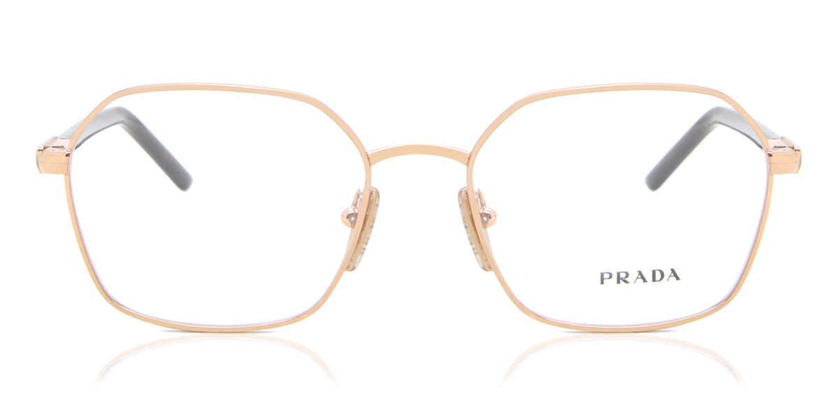 Prada PR 55YV SVF1O1 Oval Rose Gold Eyeglasses | Vision Direct Australia