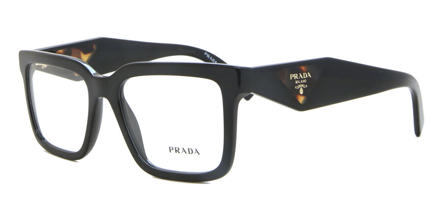 Prada PR 10YV 1AB1O1 Square Black Frame Eyeglasses | SmartBuyGlasses US