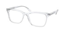 Prada PR 14WV U431O1 Glasses Transparent Grey | SmartBuyGlasses UK
