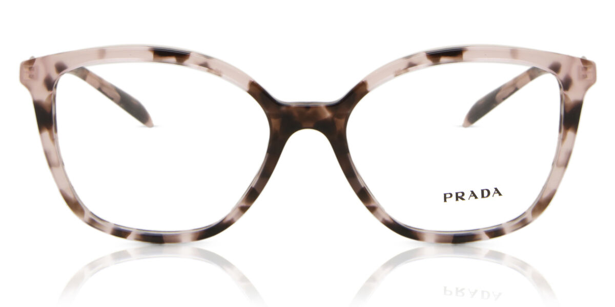 Prada PR 02ZV ROJ1O1 Glasses Pink Tortoise | VisionDirect Australia
