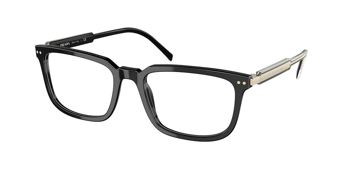 Prada Pr 13yvf Asian Fit Aav1o1 Eyeglasses In Black Smartbuyglasses Usa