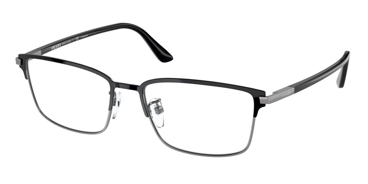 Prada PR 60YVD Asian Fit YDC1O1 Eyeglasses in Black Gunmetal ...