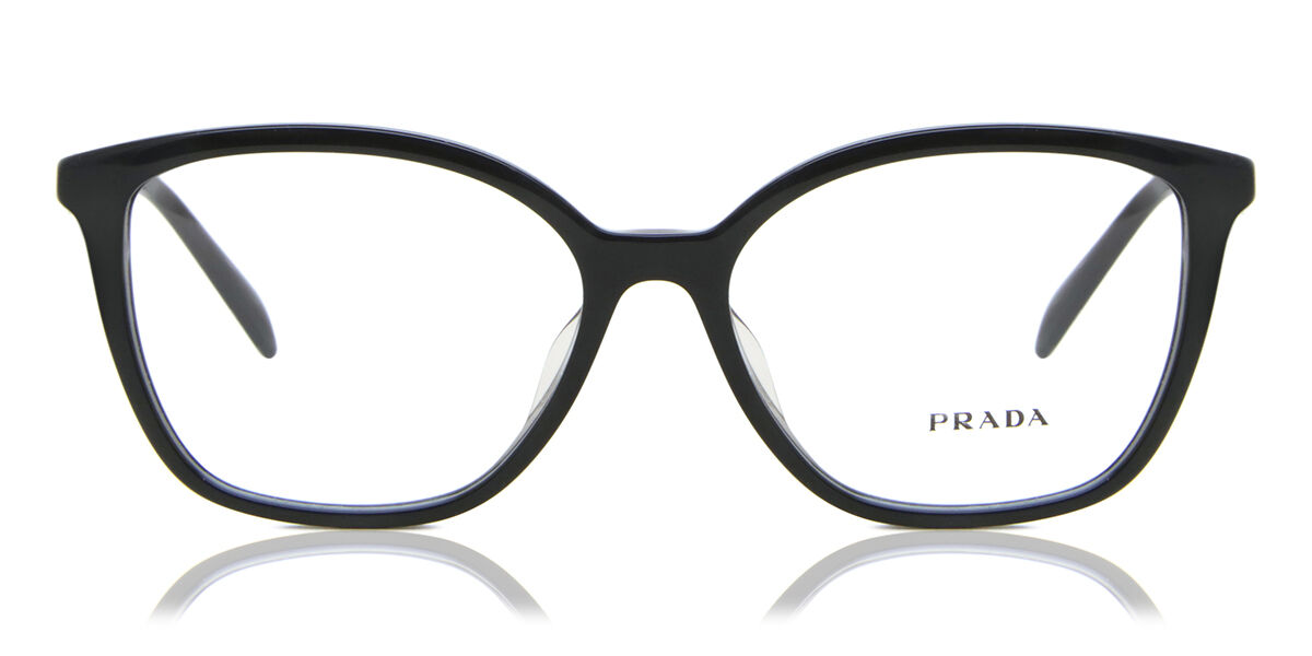 Prada PR 02ZVF Asian Fit 1AB1O1 Eyeglasses in Black | SmartBuyGlasses USA