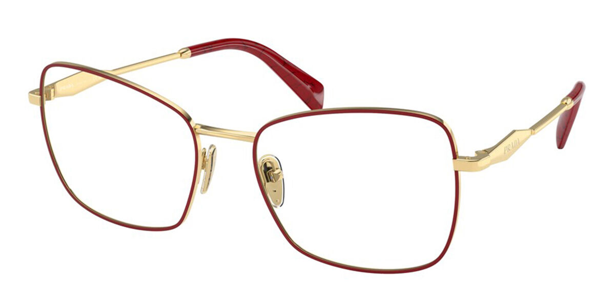 Prada PR 53ZV 12F1O1 Eyeglasses in Red Gold | SmartBuyGlasses USA