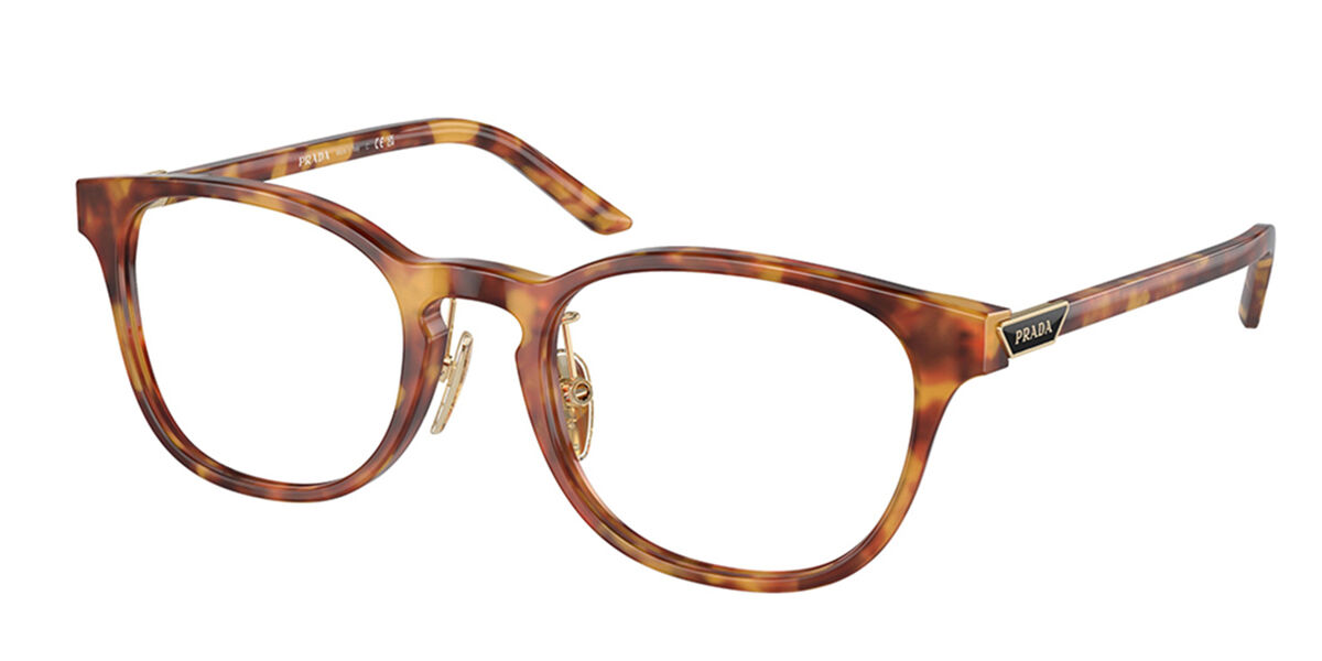 Prada PR 12ZVD Asian Fit 4BW1O1 Eyeglasses in Light Tortoise ...