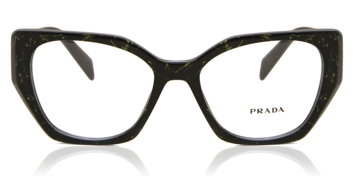 Prada PR 18WV 19D1O1 Glasses Black Yellow Marble | SmartBuyGlasses New ...