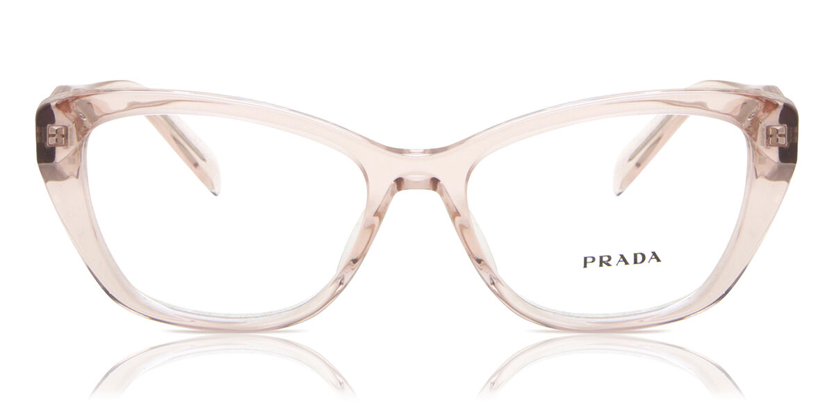 Prada PR 19WV 15J1O1 Glasses Transparent Pink | VisionDirect Australia
