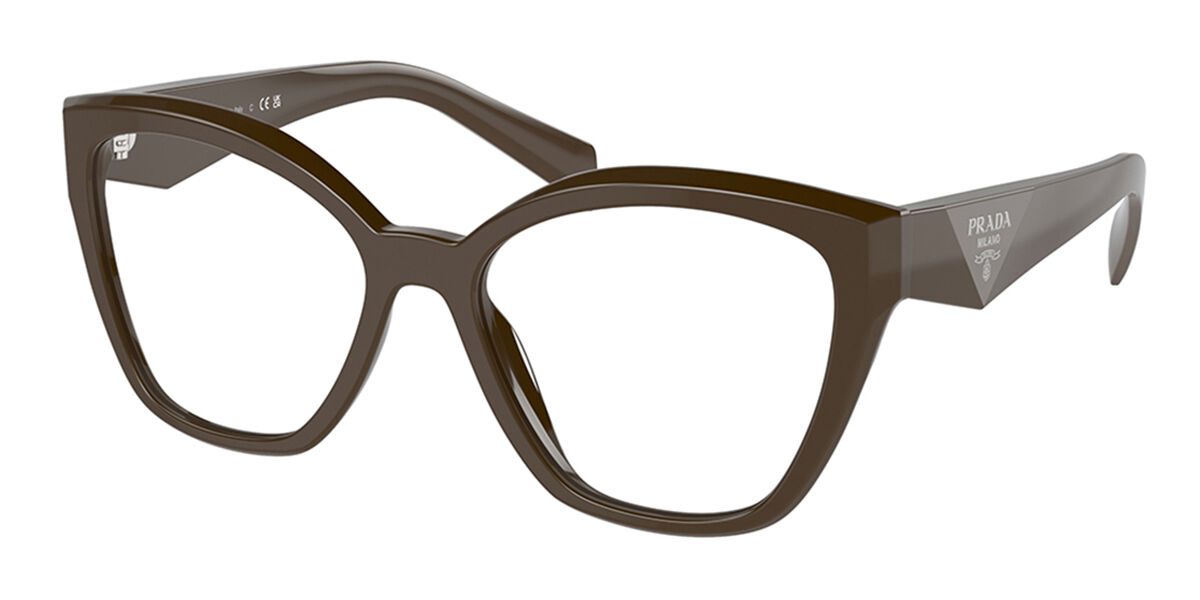 Prada Pr 20zv 15l1o1 Glasses Dark Brown Visiondirect Australia