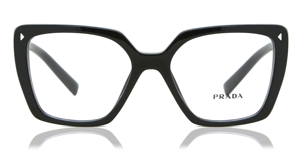Prada PR 16ZV 1AB1O1 Glasses Black | VisionDirect Australia