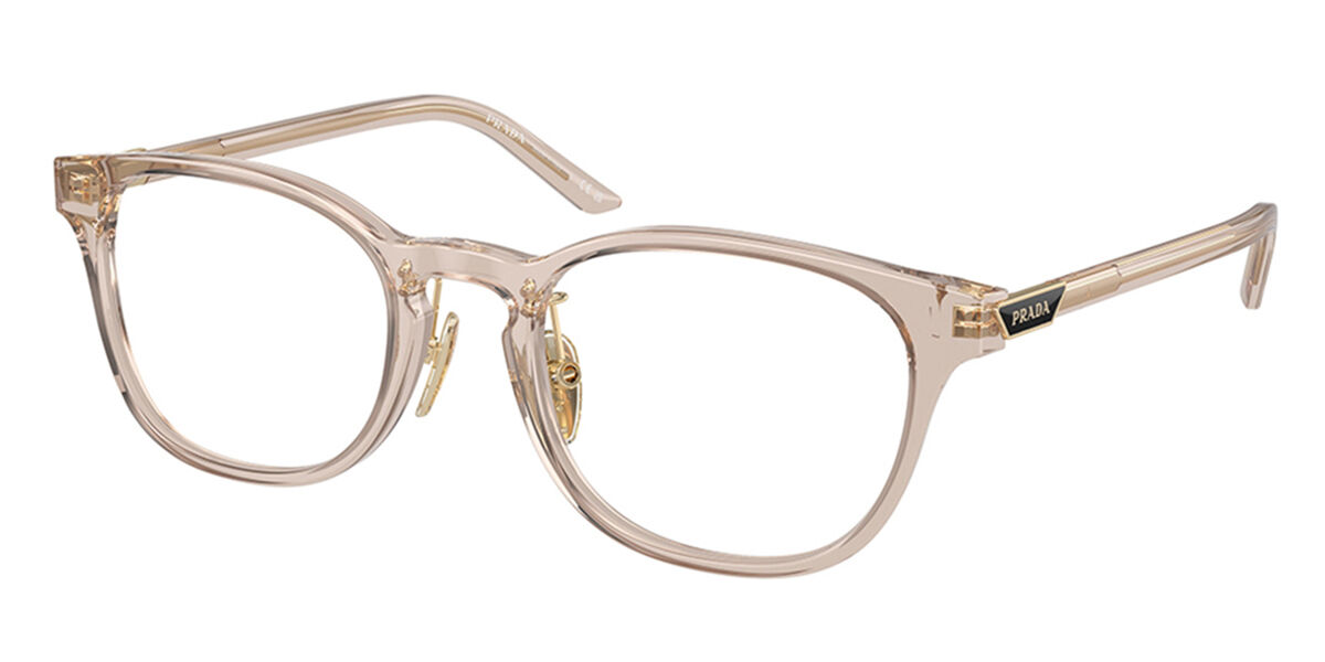 Prada PR 12ZVD Asian Fit 05N1O1 Glasses Transparent Pink | VisionDirect ...