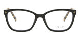 Prada PR 15ZV 07R1O1 Square Caramel Tortoise Eyeglasses ...