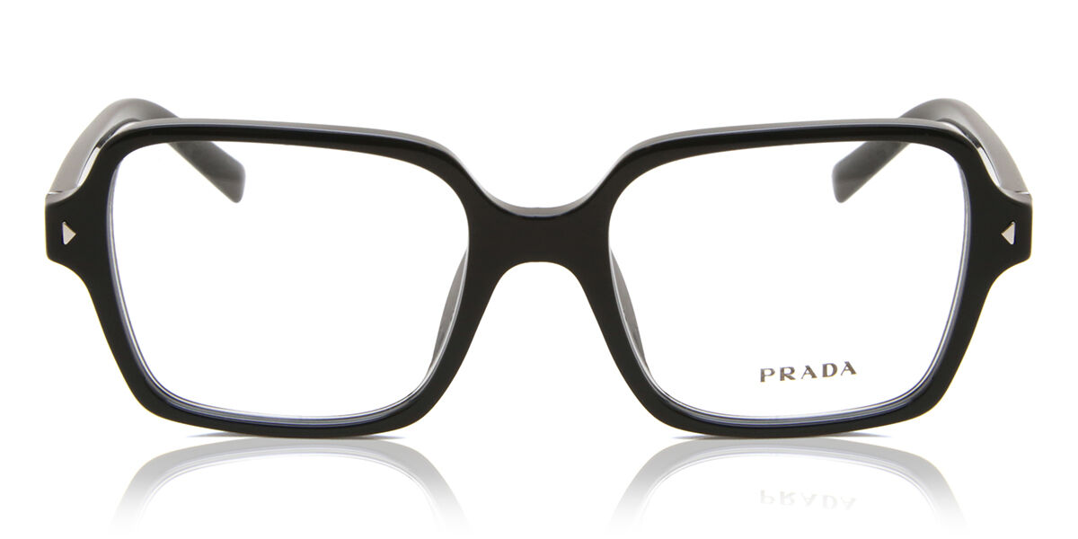 Prada PR A02V 1AB1O1 Eyeglasses in Black | SmartBuyGlasses USA