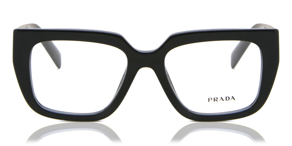 Prada Pr A03v 16k1o1 Eyeglasses In Black Smartbuyglasses Usa