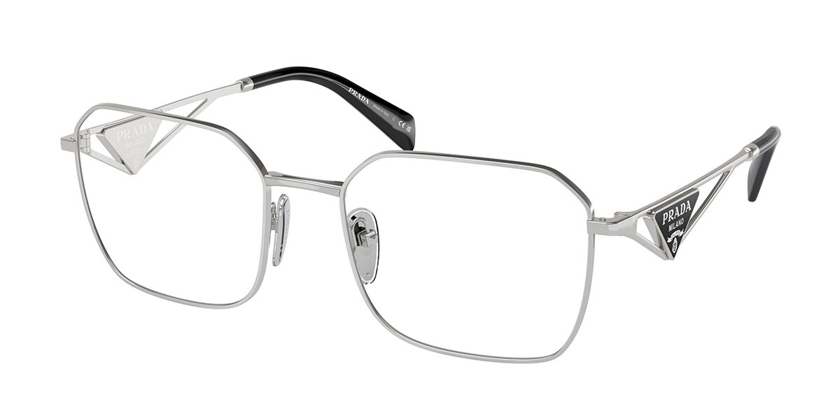 Prada PR A51V 1BC1O1 Eyeglasses in Silver | SmartBuyGlasses USA