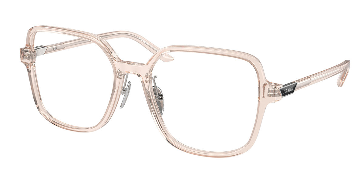 Prada PR 13ZVD Asian Fit 15J1O1 Eyeglasses in Transparent Light Pink ...