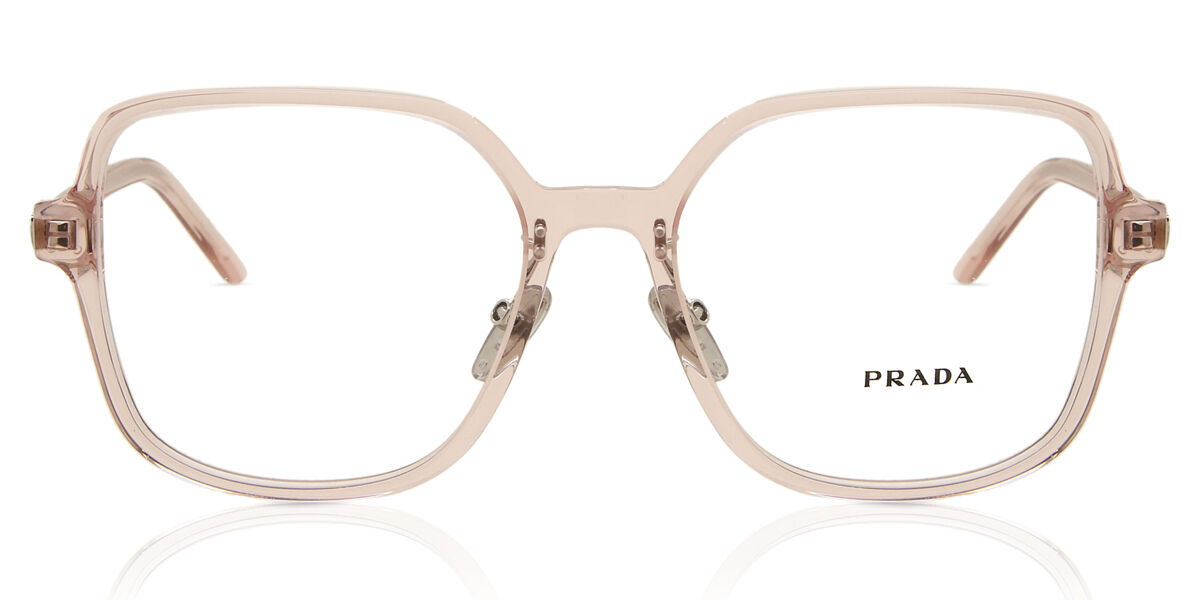 Lentes Recetados Prada PR 13ZVD Asian Fit 15J1O1 Transparent Light Pink ...