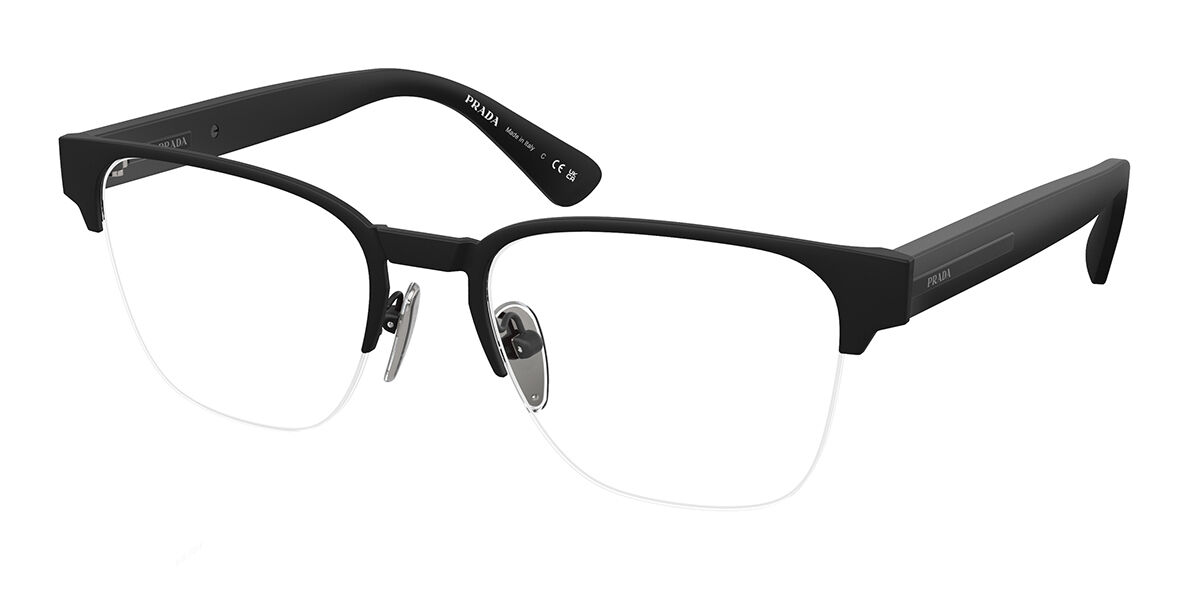 Prada PR A52V 1BO1O1 Glasses Matte Black | VisionDirect Australia