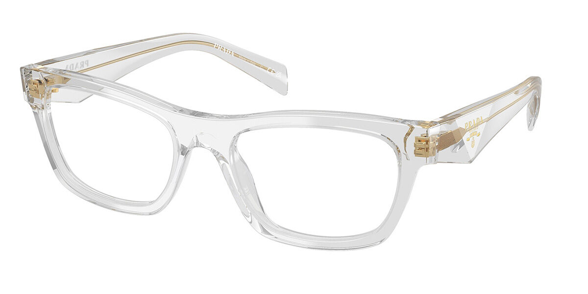 Prada PR B01VF Asian Fit 12R1O1 Square Clear Eyeglasses ...