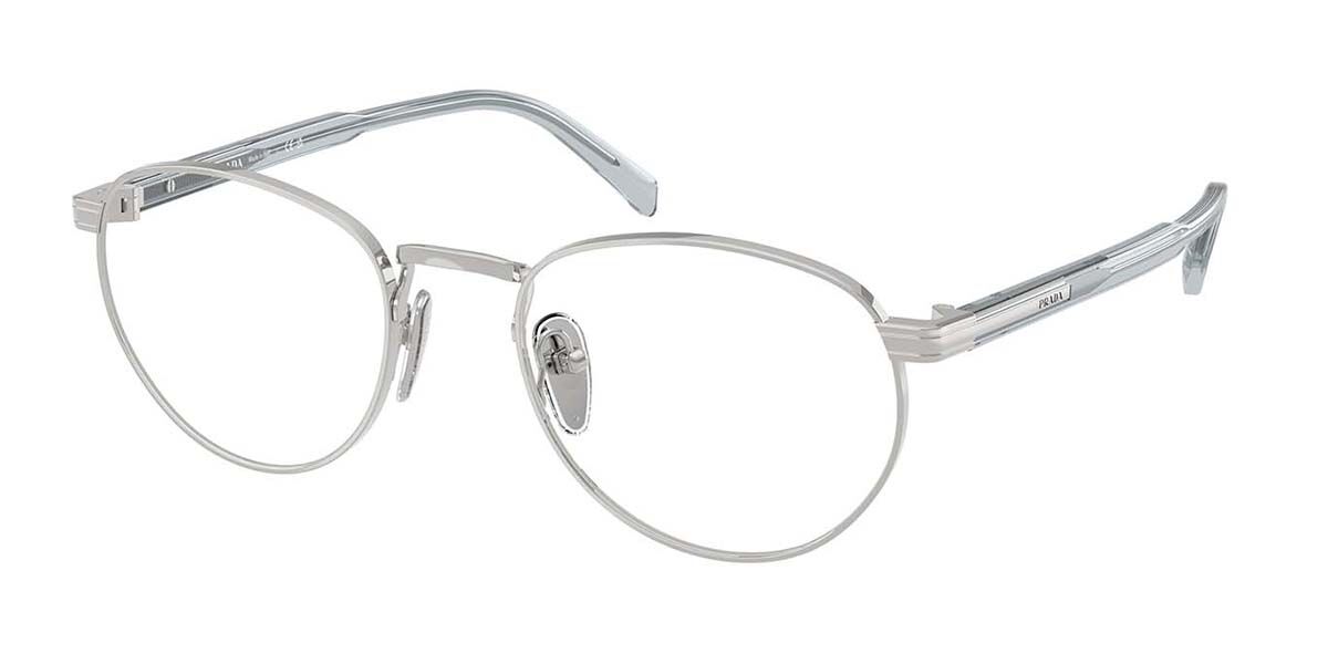 Óculos de Grau Prada PR B52V 29B1O1 Prateado | OculosWorld Brasil