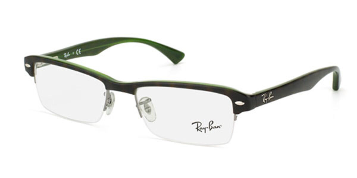 Ray-Ban RX7014 Highstreet 2489 Glasses Dark Havana Dark Green | VisionDirect Australia