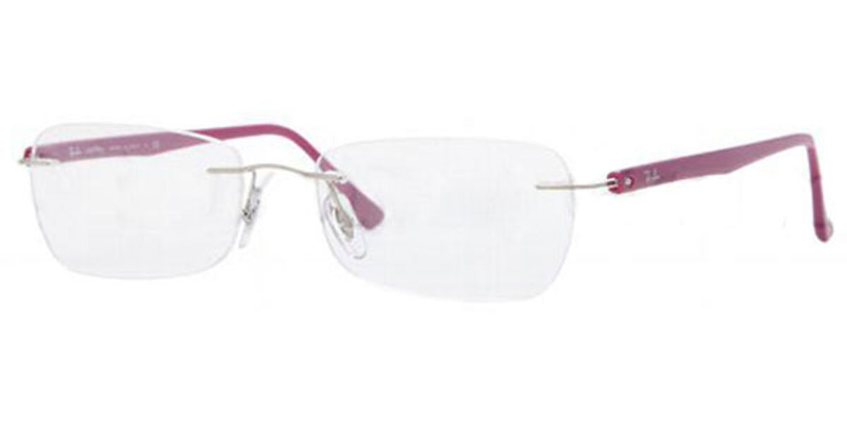 Ray-Ban Tech RX8693 Light Ray 1146 Glasses Silver Cyclamen Violet ...