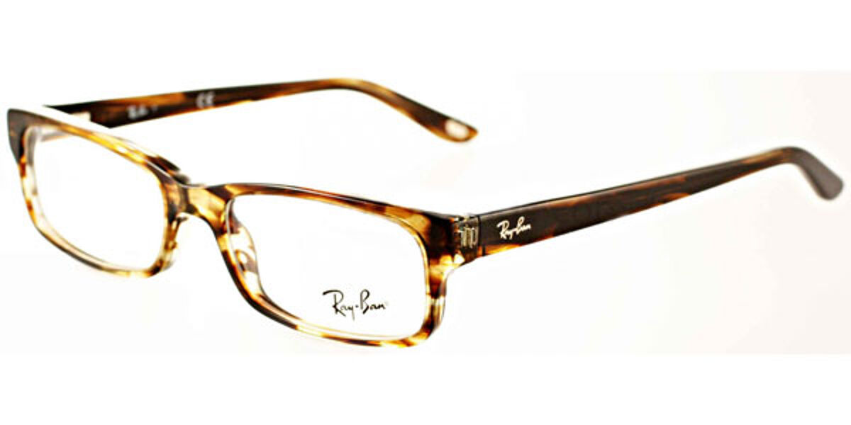 Ray-Ban RX5187 Highstreet 5164 Glasses Beige Transparent Brown ...