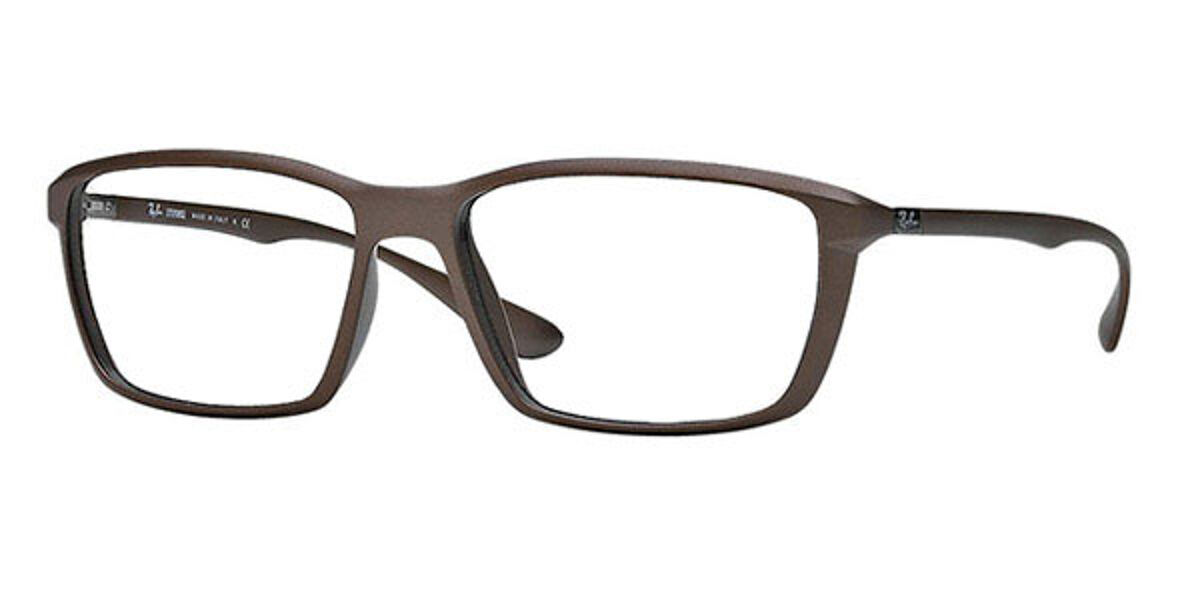 Ray-Ban RX7018 Liteforce 5205 Eyeglasses in Matte Brown ...