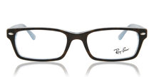 Ray-Ban RX5206 Highstreet 5023 Glasses Top Havana On Transparent Blue ...