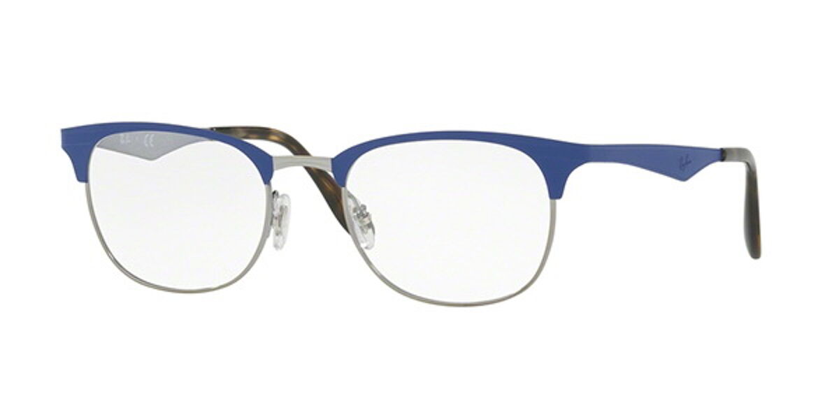 Ray-Ban RX6346 Highstreet 2911 Glasses Gunmetal Matte Light Blue ...