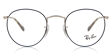 Ray-Ban RX3447V Round Metal 2500 Glasses Gold | VisionDirect Australia