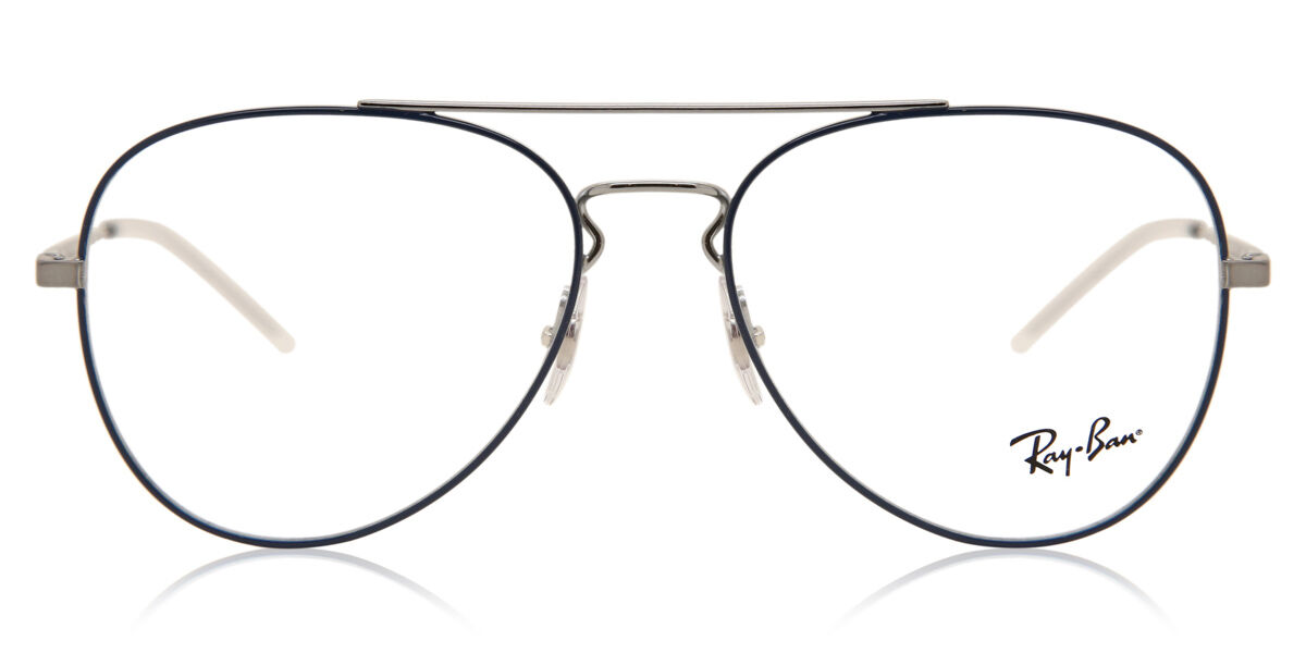 Ray-Ban RX6413 2981 Glasses Gunmetal Top Blue | VisionDirect Australia
