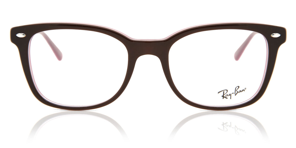Ray-Ban RX5285 Highstreet 2126 Eyeglasses in Top Brown On Opal Pink ...