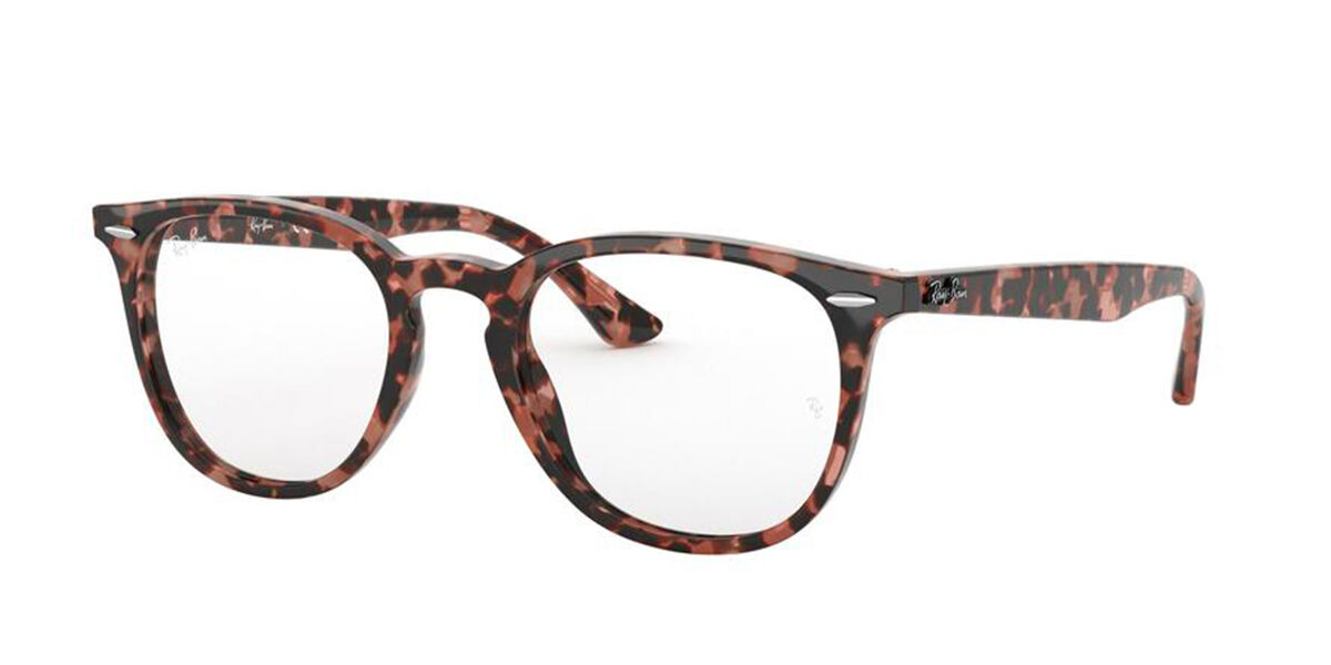 Ray-Ban RX7159 8064 Eyeglasses in Shiny Pink Havana | SmartBuyGlasses USA