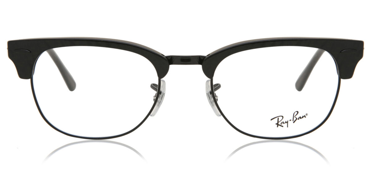 Ray-Ban RX5154 Clubmaster 8049 メガネ - Wrinkled Black | SmartBuyGlassesジャパン