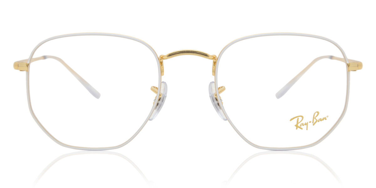 Ray-Ban RX6448 3104 Glasses White Gold | VisionDirect Australia