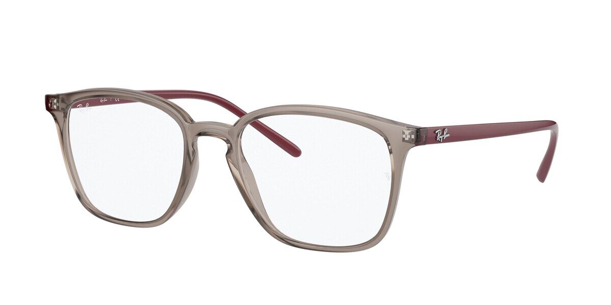 Ray Ban RX7185F Asian Fit 8083 Glasses Transparent Grey | VisionDirect ...
