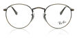 Ray-Ban RX3447V Round Metal 2500 Glasses Gold | VisionDirect Australia