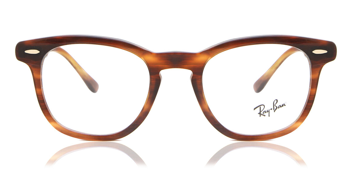 Lunettes RX5398F Hawkeye Asian Fit Striped Havana | EasyLunettes