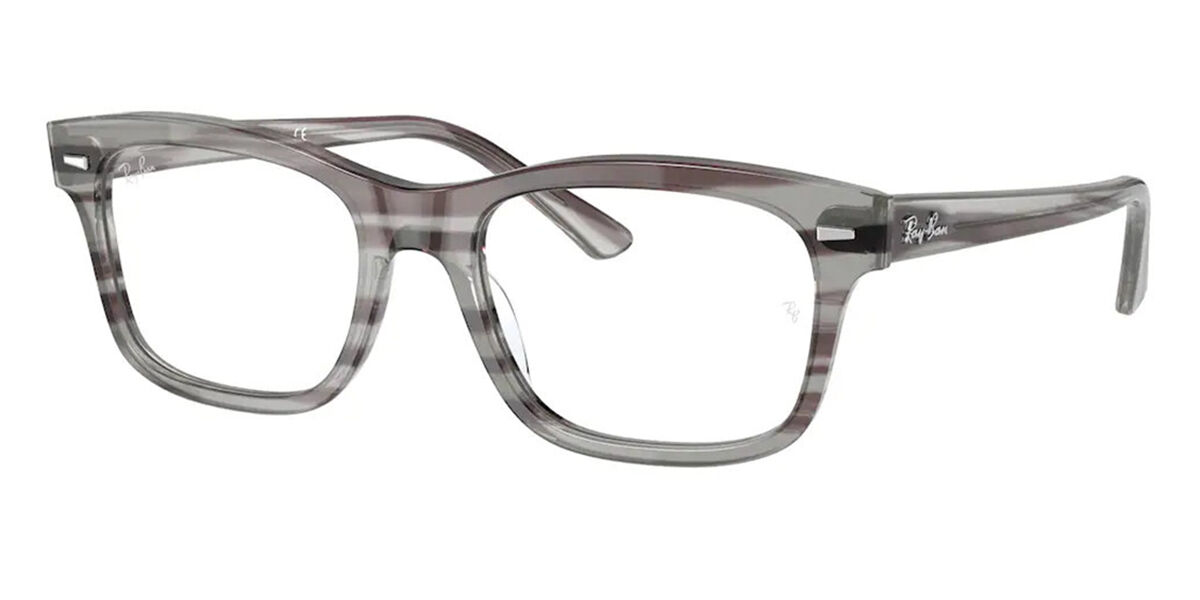 Ray-Ban RX5383 Mr Burbank 8055 Glasses Striped Grey | SmartBuyGlasses UK