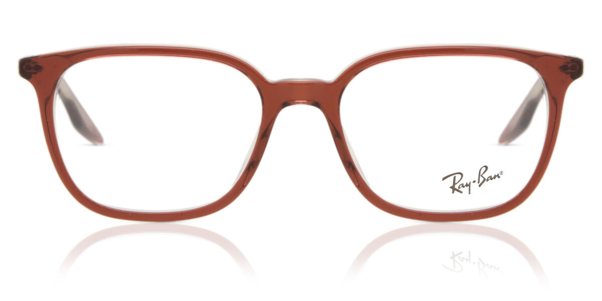 Ray-Ban RX5406 8171 Eyeglasses in Transparent Brown | SmartBuyGlasses USA