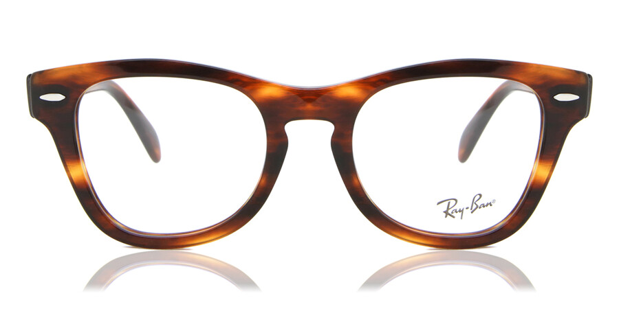 Ray-Ban RX0707V 2144 Glasses Striped Tortoise | VisionDirect Australia